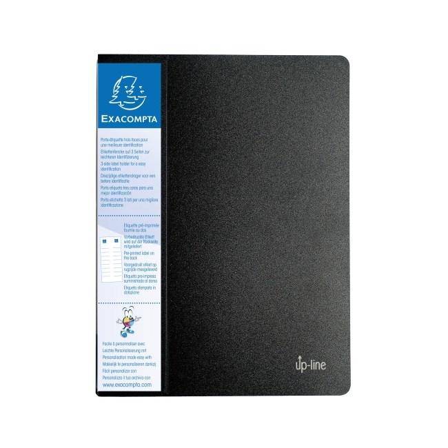 Presentasjonsmappe EXACOMPTA 20L A4 Sort